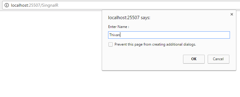 SignalR mvc example in asp.net
